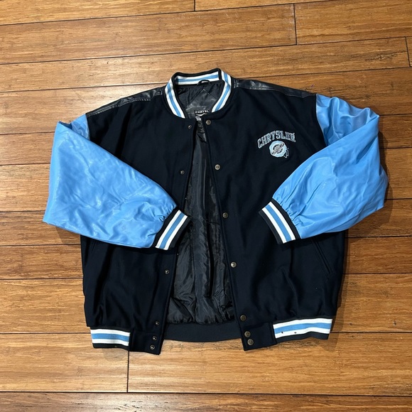 Chrysler | Other | Vintage Chrysler Authentic Blue Varsity Coat ...